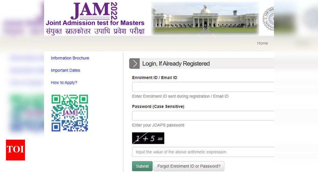 IIT JAM 2022 admit card released, exam on Feb 13 - Times of India