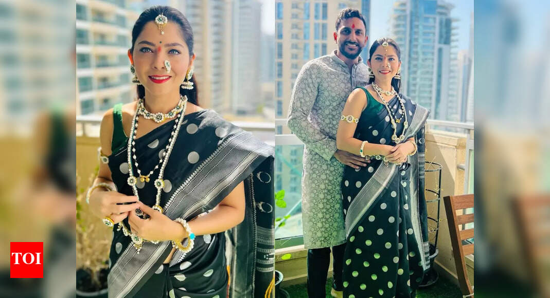 Sonalee Kulkarni gets dolled up in 'Halwa Dagine' for her first ...