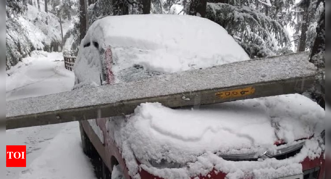 Snowfall blocks 667 roads in Himachal Pradesh | Shimla News - Times of India
