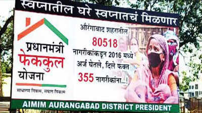 Amc Removes Aimim Banners | Aurangabad News - Times of India