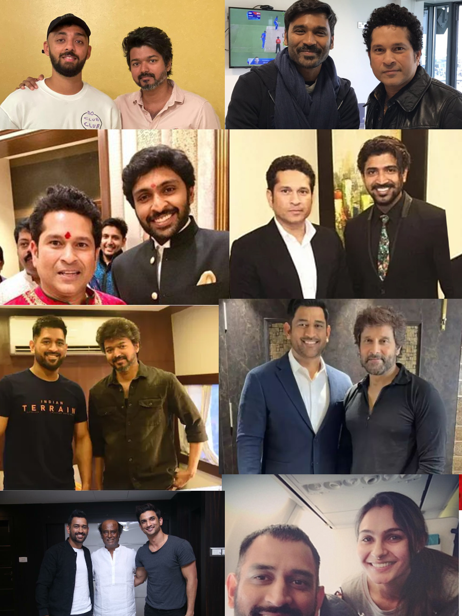 When Indian cricketers met Kollywood stars! | Times of India