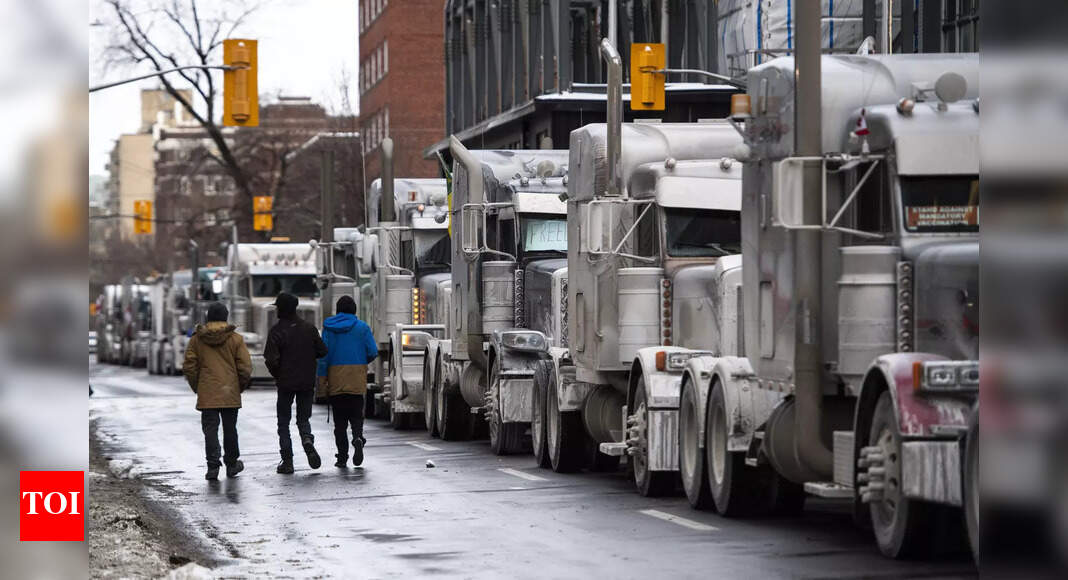 Justin Trudeau says Canada trucker protest 'has to stop' - Times of India
