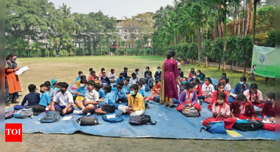 Open-air Classes Focus On Social Skills, Games As Primary Kids Take ...