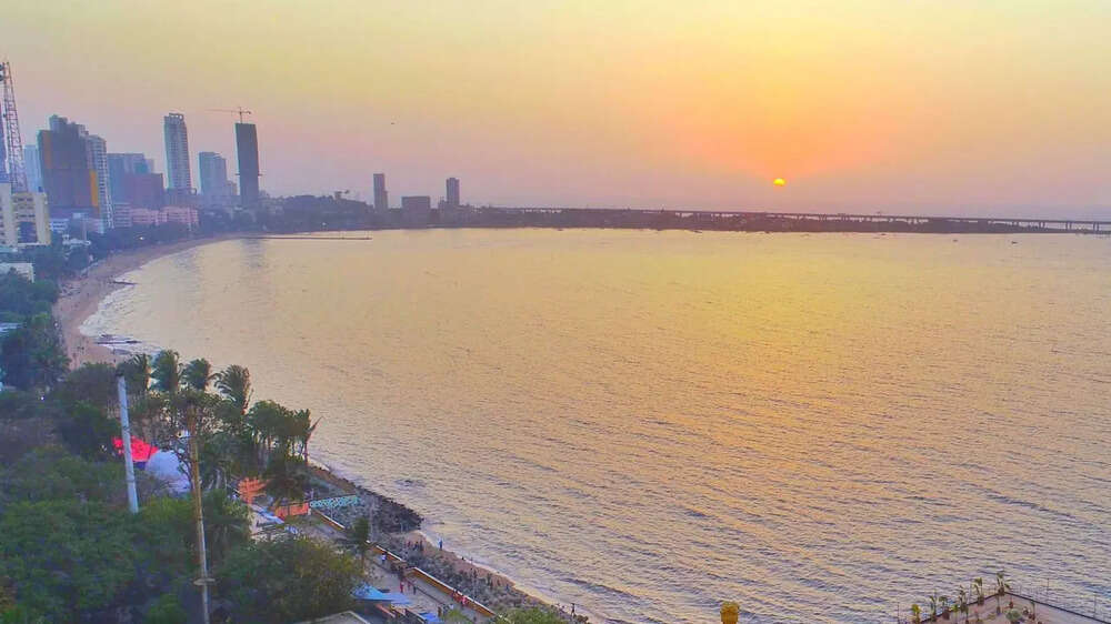 In pics: Picturesque view of Bandra-Worli Sea Link from Dadar Chowpaty ...