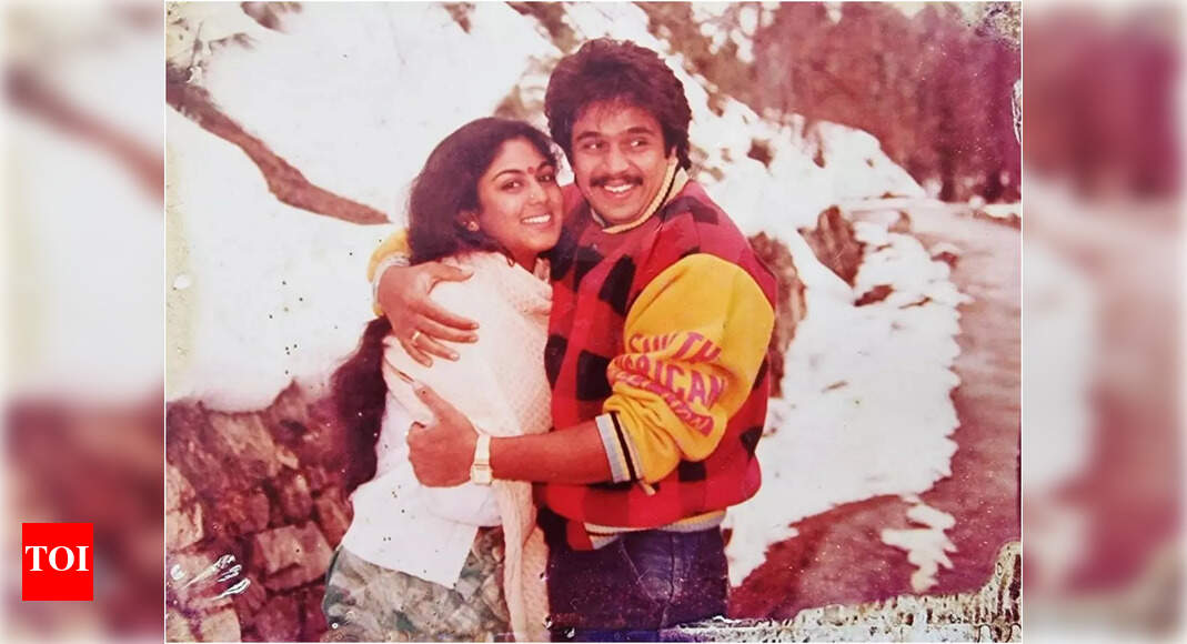 Arjun Sarja's cute throwback pic with his wife on their 34th ...