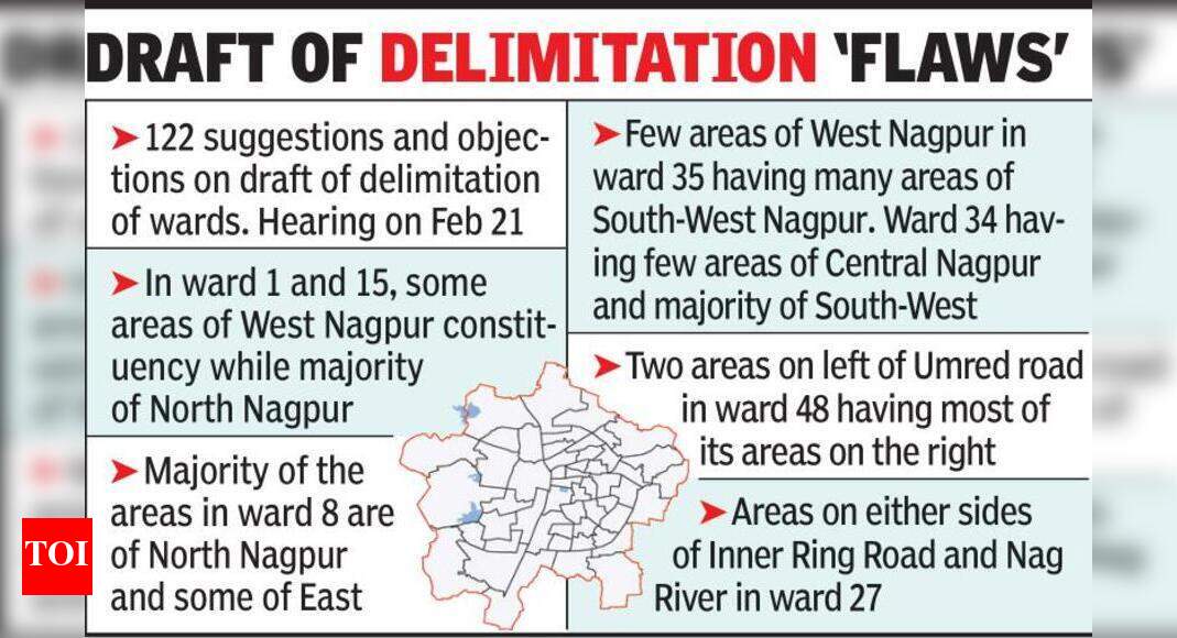 Areas of 7 wards divided between different assembly constituencies ...