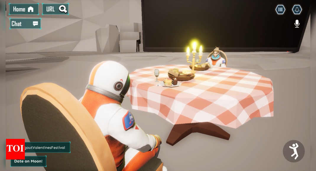 Indian startup Mingout hosts Metaverse date on the moon - Times of India