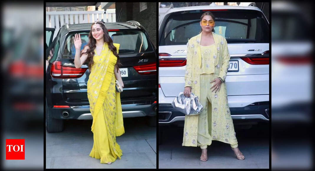 Rhea Chakraborty, Amrita Arora, Anusha Dandekar and Shabana Azmi arrive ...