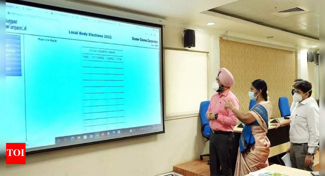 TN urban local body polls: Chennai Corporation sets up election control ...