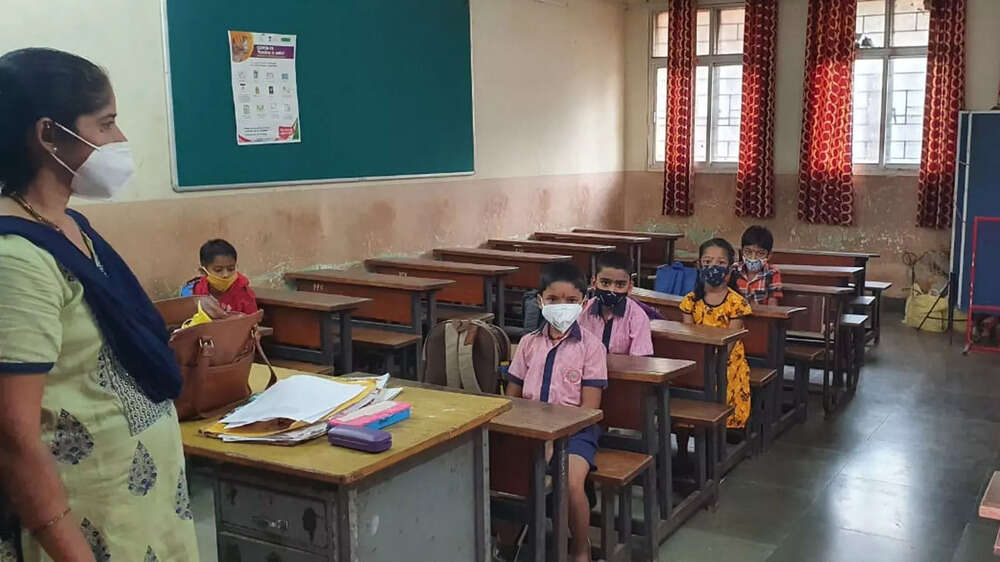 Photos: Students return to campus as Goa schools reopen | The Times of ...
