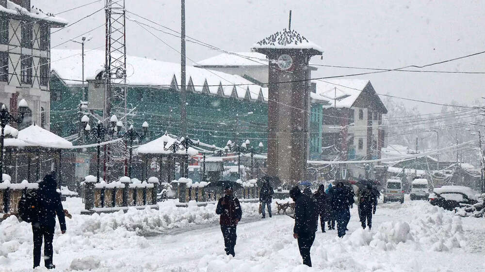Photos: Season's first heavy snowfall disrupts life in Srinagar | The ...