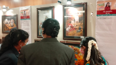 Art exhibition by school students begins in Trichy | Trichy News ...