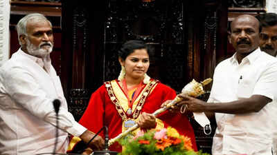 Priya Rajan becomes Chennai mayor | Chennai News - Times of India