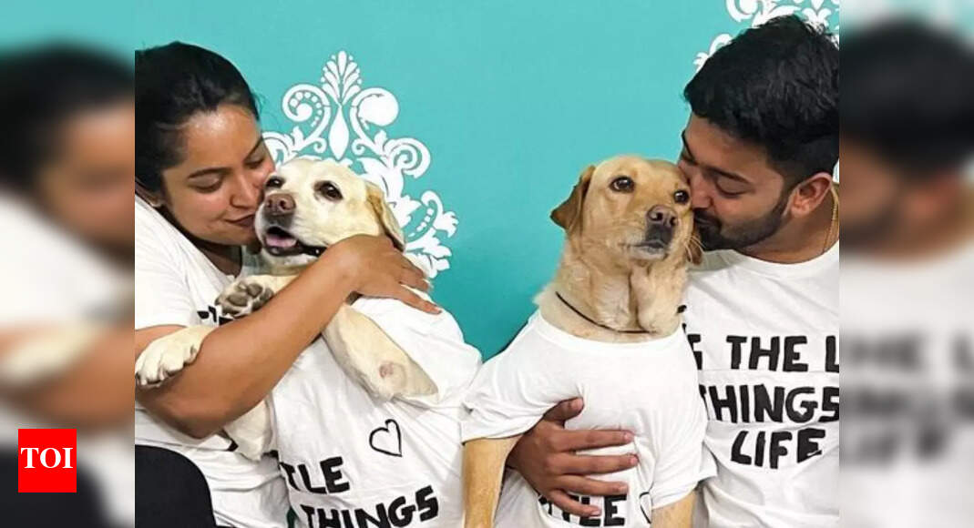Actor Pavan Ravindra celebrates his pet dog's birthday - Times of India