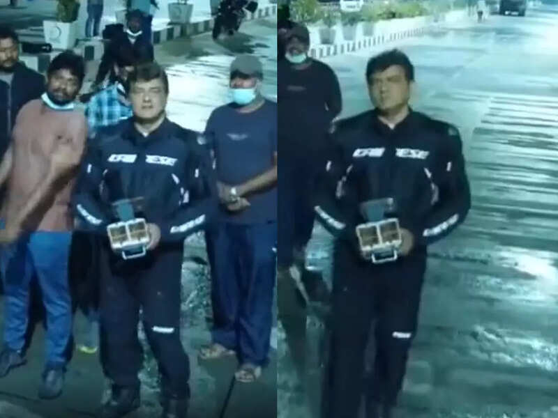 Spotted! Ajith handles a drone at the 'Valimai' shooting spot | Tamil ...