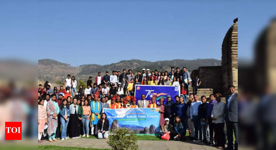 SMVDU holds Heritage Walk at Krimchi Temple Complex constructed in 11th ...