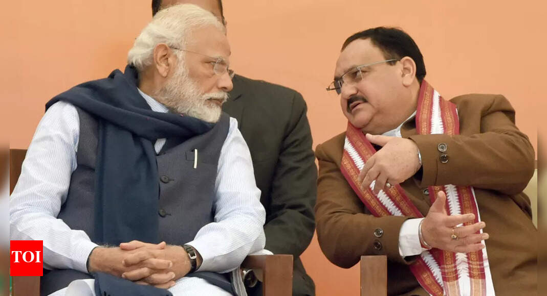BJP parliamentary party meeting: PM Narendra Modi, JP Nadda felicitated ...