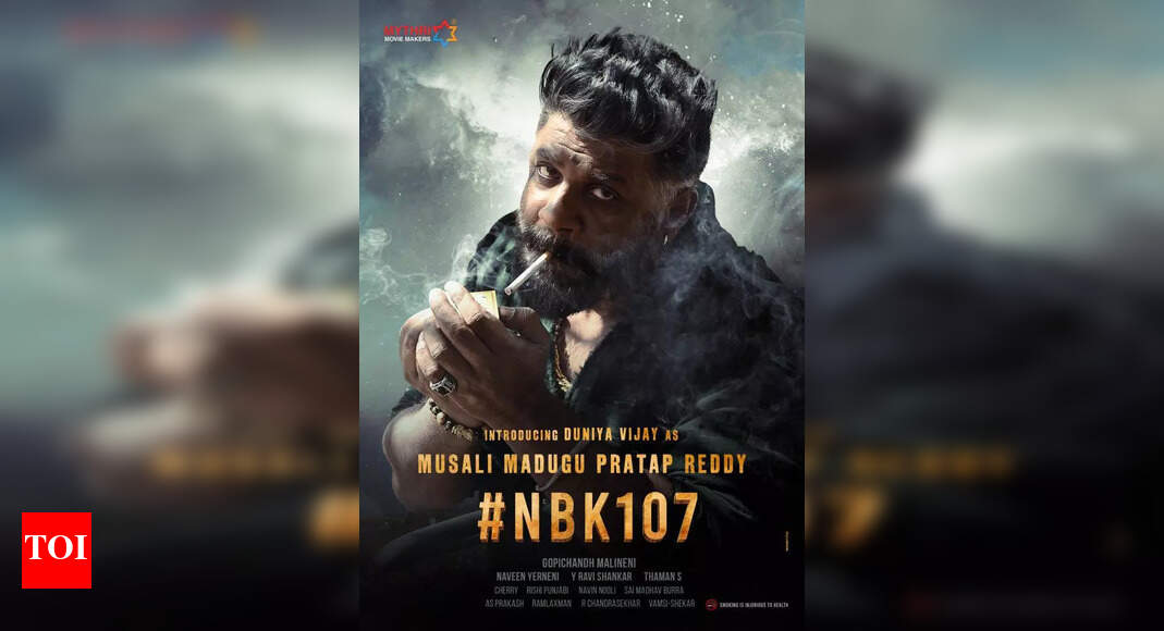 Duniya Vijay’s first look in his debut Telugu film revealed | Kannada ...