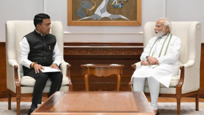 Goa, Manipur chief ministers meet PM Modi | India News - Times of India