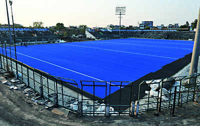 Blue Astroturf At Aishbagh Hockey Stadium In A Month | Bhopal News ...