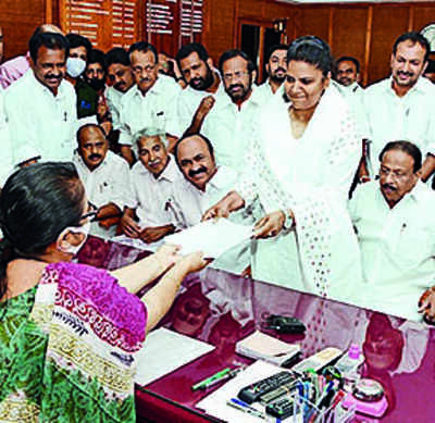 Mather: Jebi Mather Files Her Nomination | Thiruvananthapuram News ...