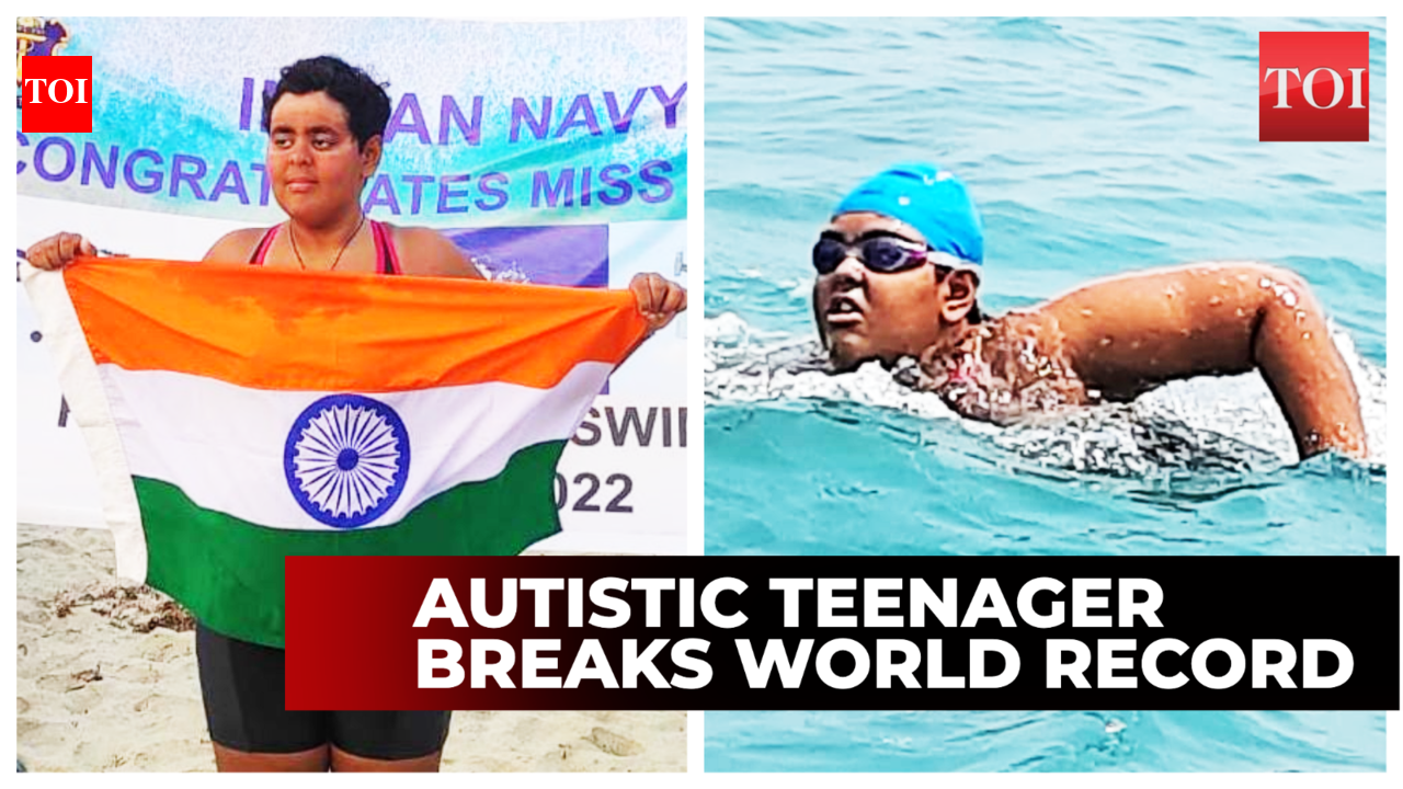 jiya: This autistic teenager is a swimming prodigy, breaking world records