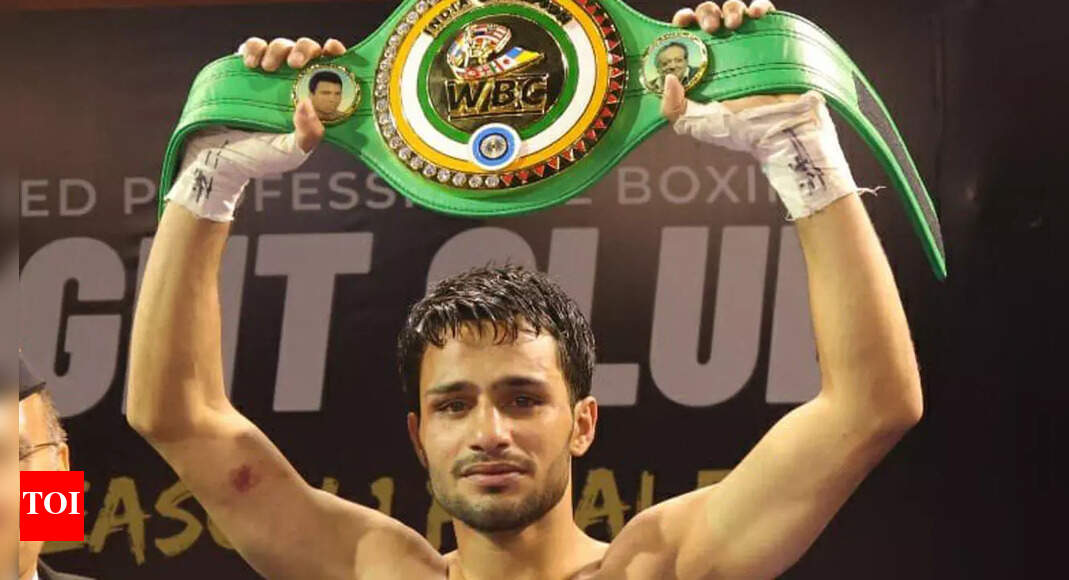 Delhi boxer Satnam Singh wins WBC India featherweight title | Boxing ...