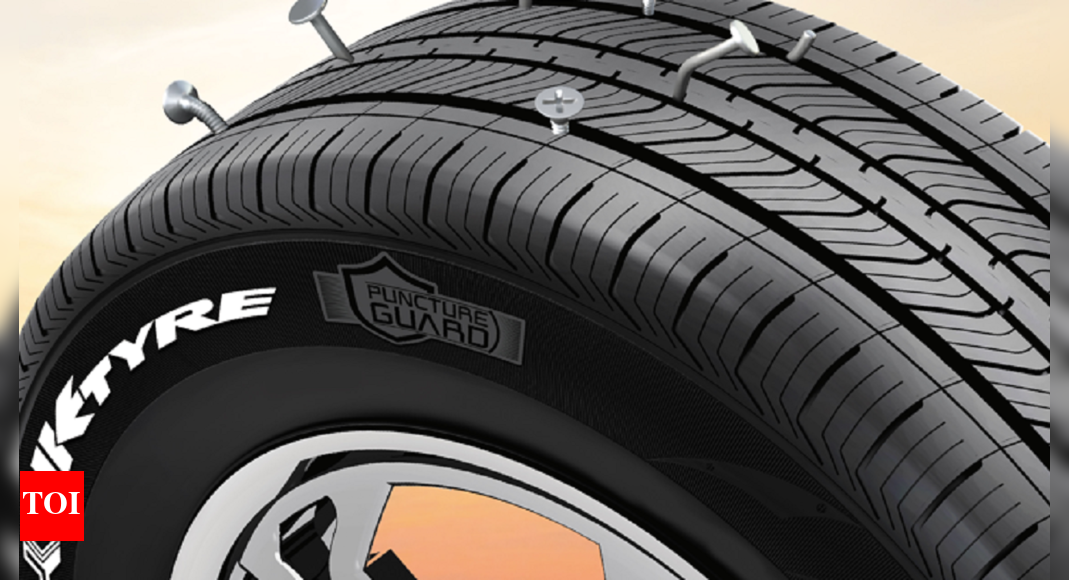 JK Tyres Introduces self healing Car Tyres With Elastomer Inner Coat