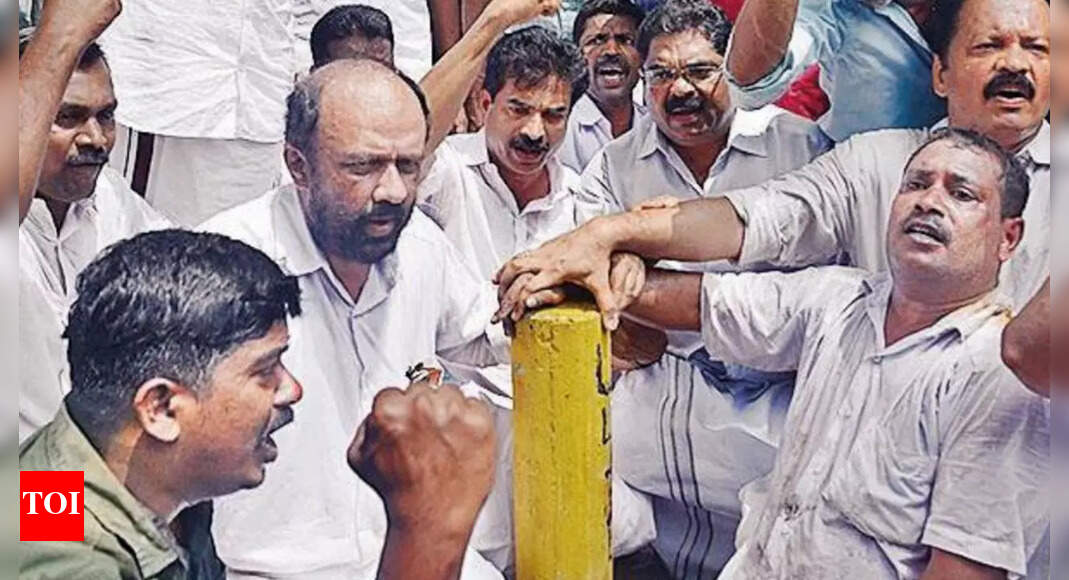 Silverline: Kerala: Protesters uproot survey stones laid for SilverLine ...