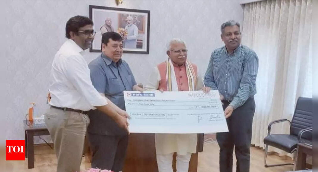 HAFED donates Rs 2 crore to CM's relief fund | Chandigarh News - Times ...