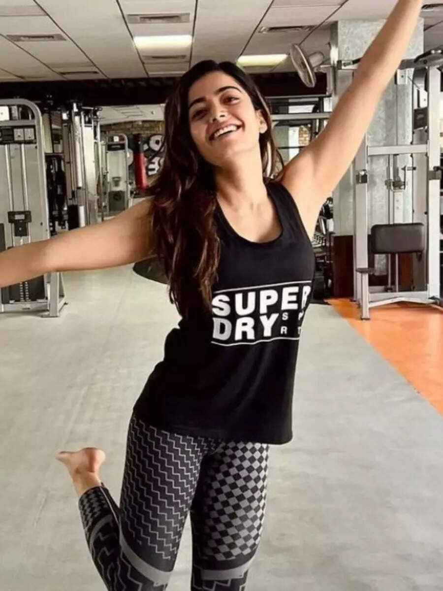 Rashmika Mandanna sweats it out in the gym with THESE exercises | Times ...