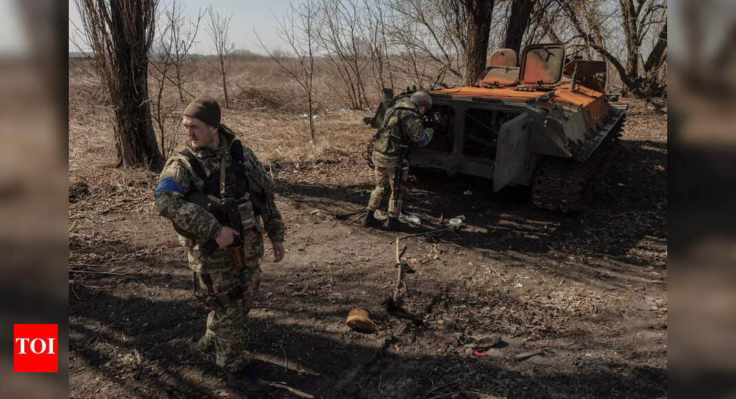 Fuel storage unit on fire in Russian city near Ukrainian border - Times ...