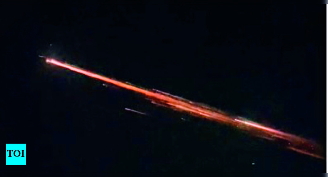 Blazing Light Trail Seen In Skies Over Parts Of Vid | - Times of India