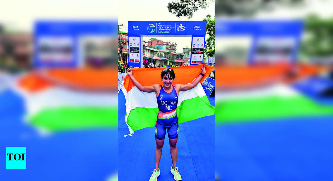 Asia: Triathlete Pragnya Mohan Defends South Asia Crown | Ahmedabad ...