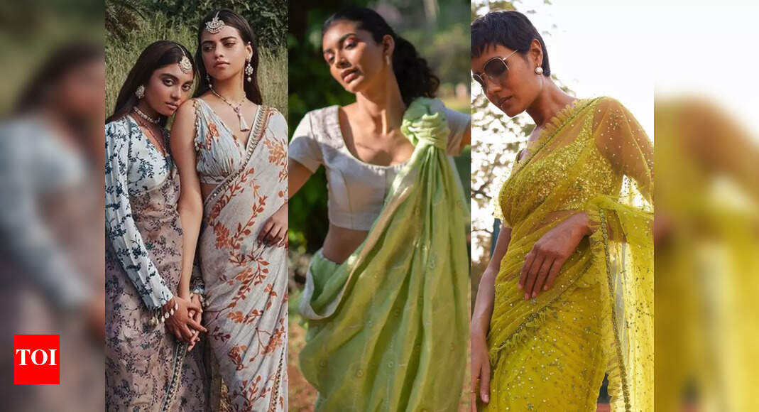 5 must-have sari styles for summers - Times of India