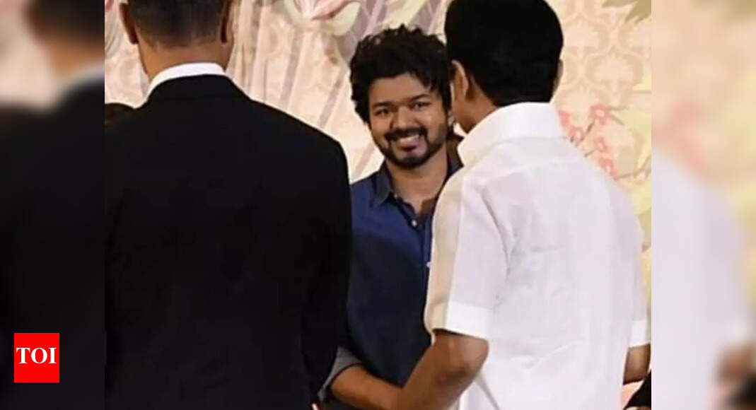 In pics: Thalapathy Vijay meets TN CM MK Stalin at an event | Tamil ...