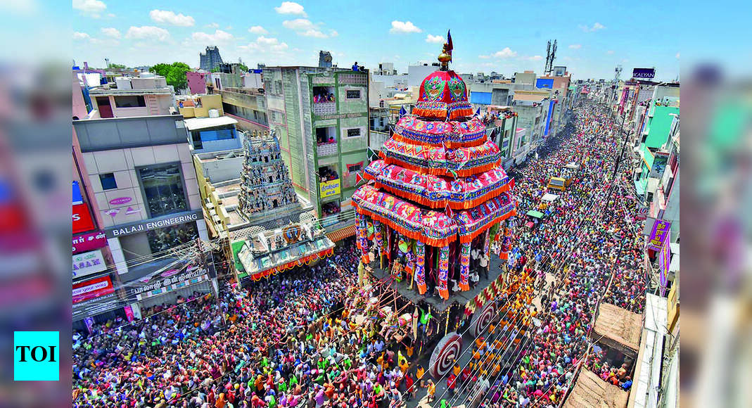 Masi: Temple Car Festival Held Amid Sea Of Devotees On Masi Streets ...