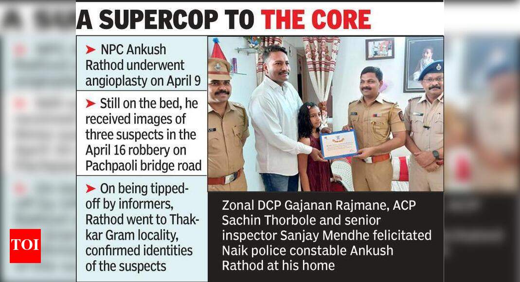 Advised bed rest after angioplasty, constable helps solve armed robbery ...