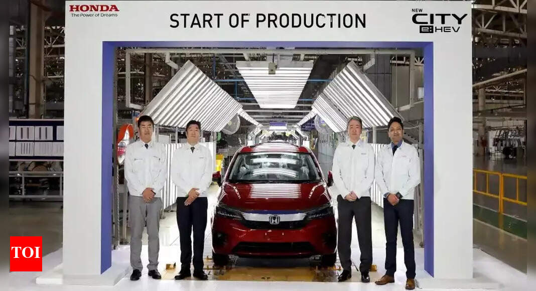 Honda City e:HEV production begins, launch in May - Times of India