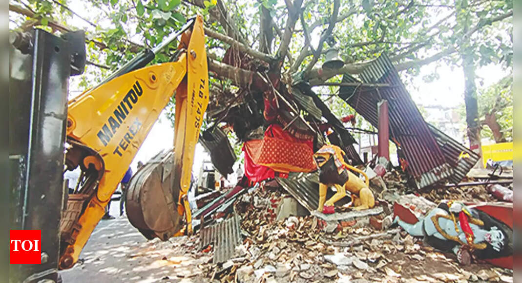 Temple Razed In Capital City For Smart Janpath Project | Bhubaneswar ...