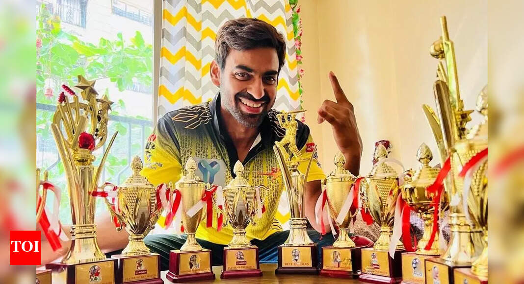 Aditya Ojha is ecstatic over winning several trophies in a cricket ...