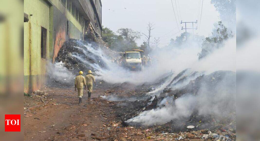 Fire breaks out at Sonsoddo yet again | Goa News - Times of India