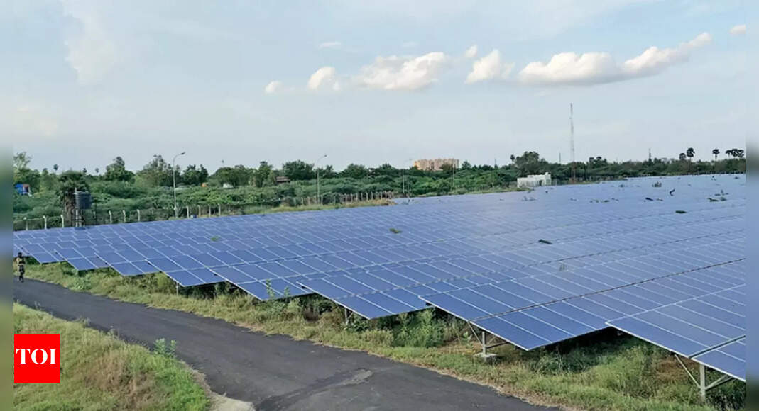 Trichy: Trichy Corpn To Shift Solar Power Park | Trichy News - Times of ...