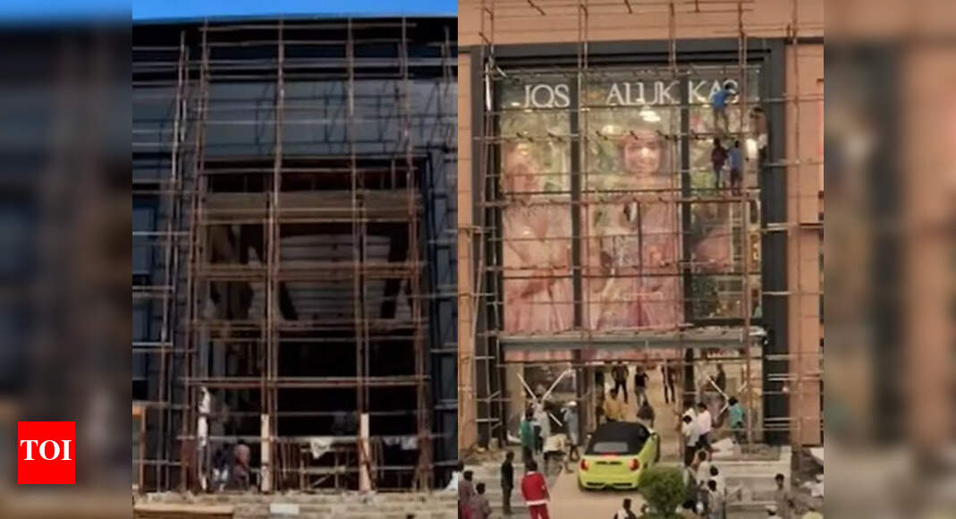 Here's how the 'Beast' shopping mall set was erected- Watch the video ...