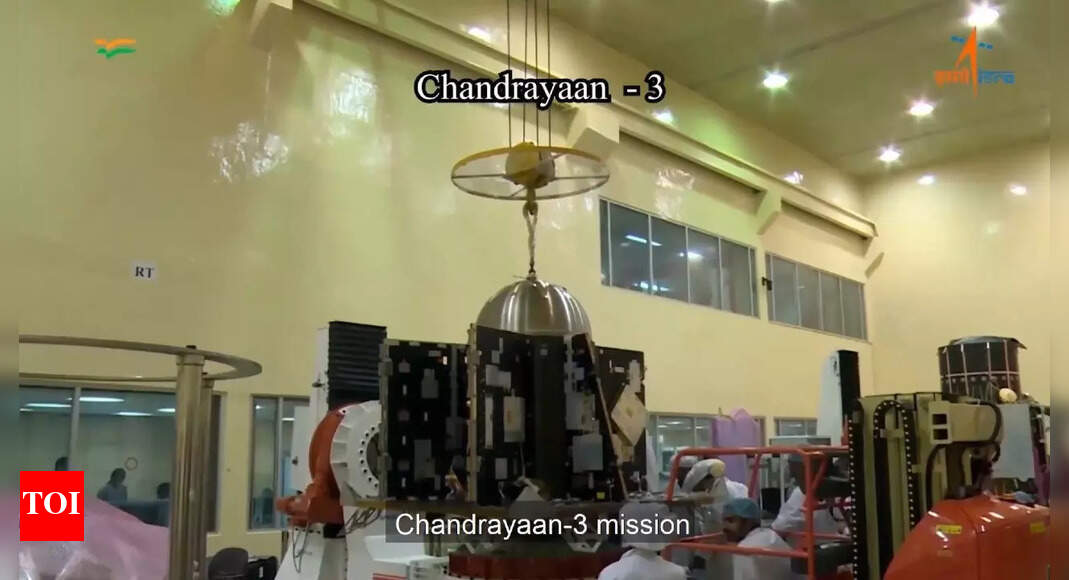 Isro: Isro gives first glimpse of Chandrayaan-3 lunarcraft; mission ...
