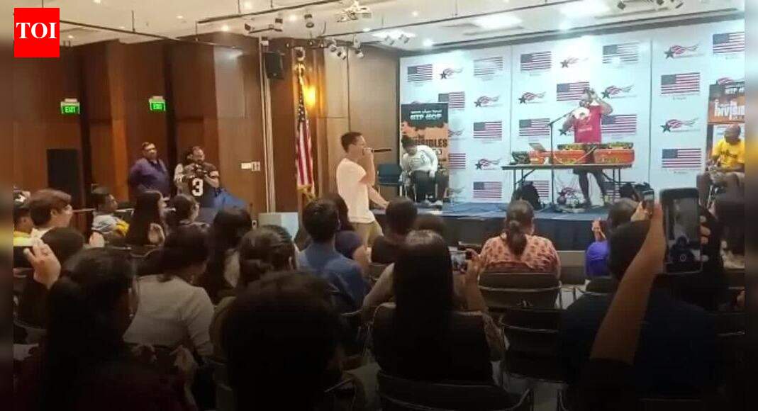Watch: Beatboxer Richie “Robot” Steighner performs in American Center ...