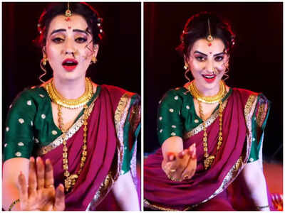 Watch: Bhojpuri actress Akshara Singh grooves to the Marathi song 'Chandra' | Bhojpuri Movie ...