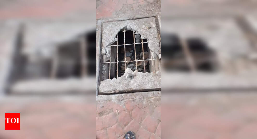 Broken Drain line Covers - Times of India