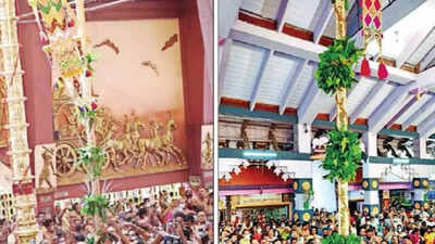 Festive Mood In Thrissur As Temples Hoist Pooram Flags | Kochi News ...