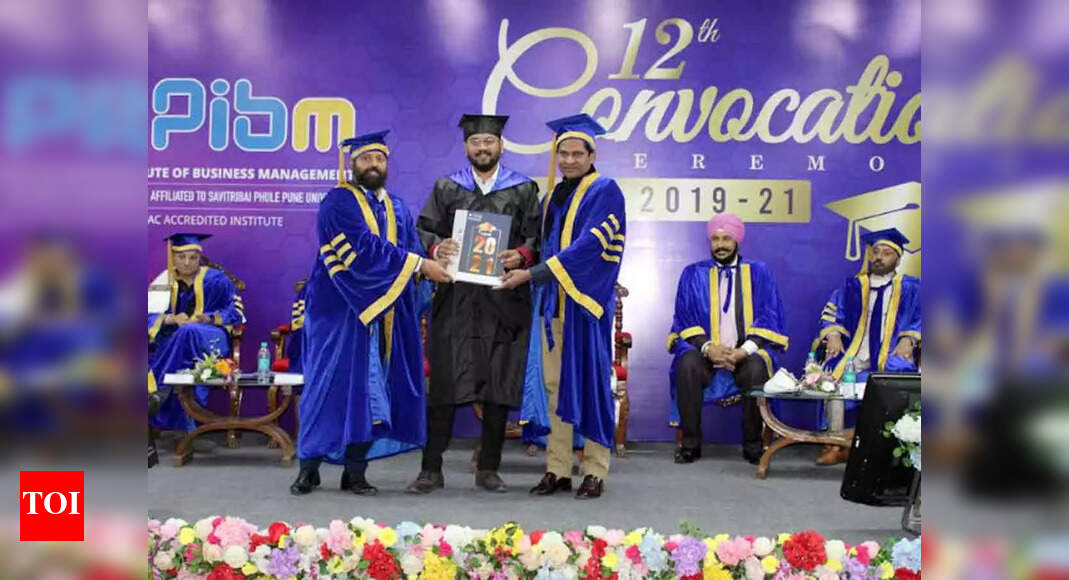Convocation ceremony held at PIBM - Times of India